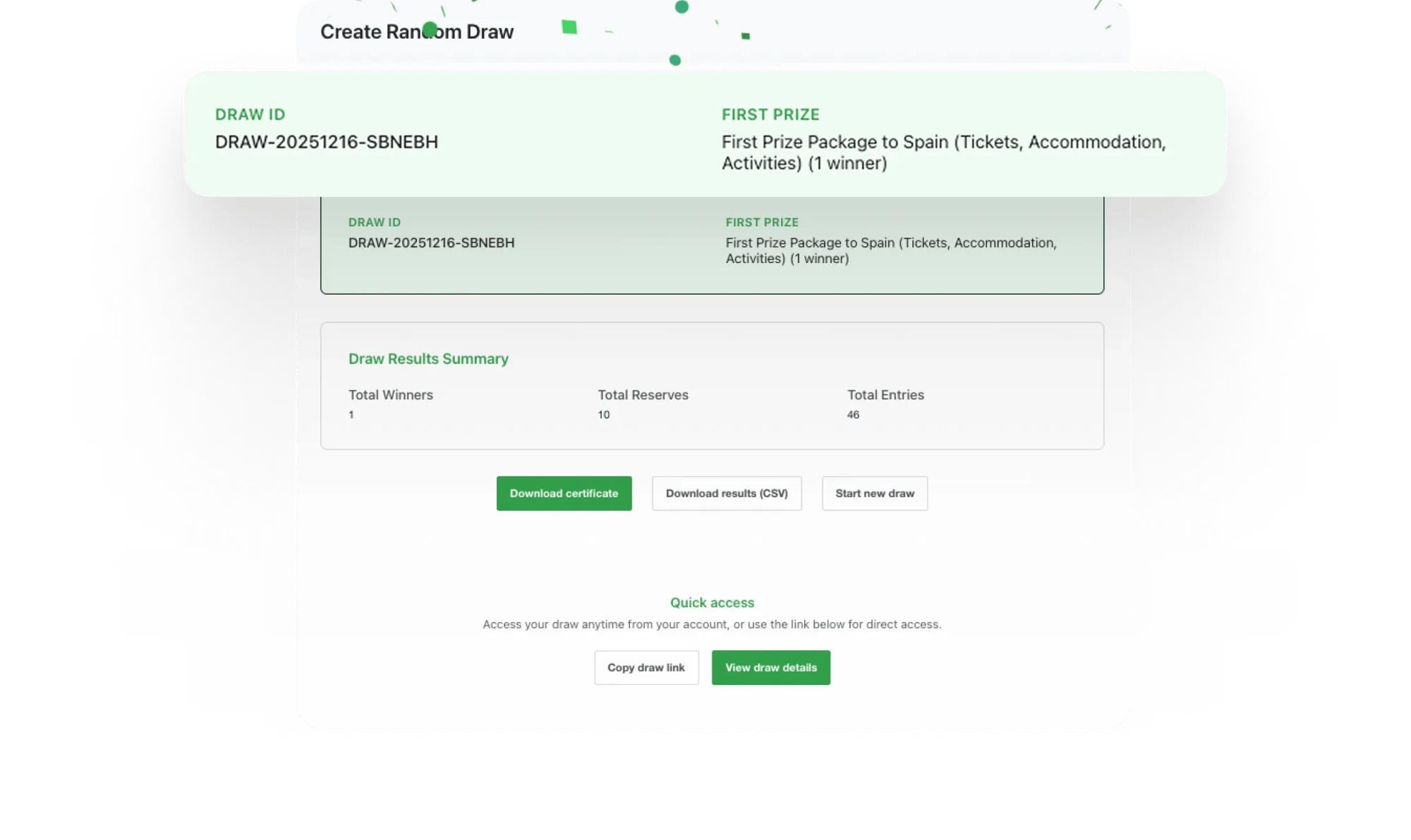 Random Draw Software for Trade Promotions | Plexus